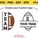 Football SVG, Football Team SVG, Football Monogram SVG, Split Monogram ...