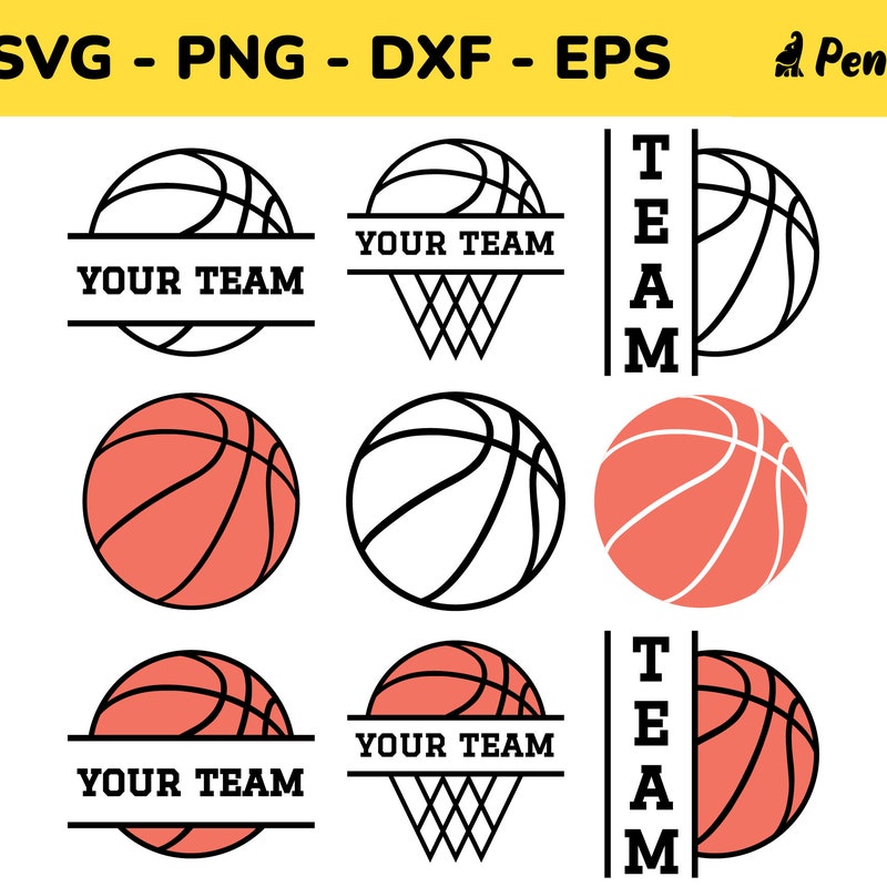 Split Basketball Svg - Etsy
