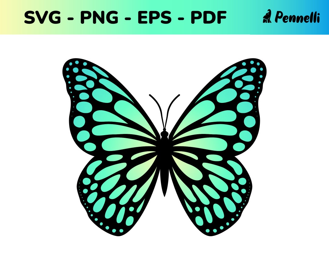 Butterfly SVG, Layered Butterfly SVG, Butterfly Silhouette, DIY ...