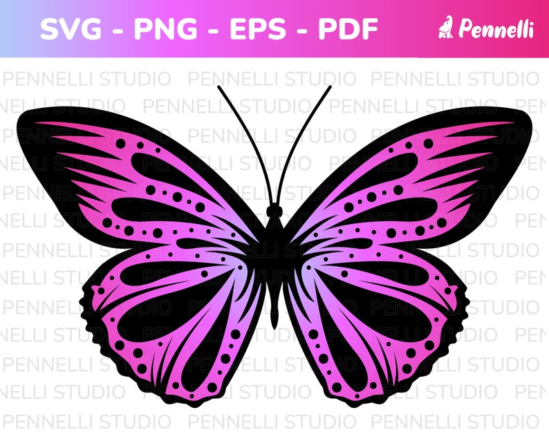 Layered Butterfly SVG, Butterfly SVG, Butterfly Silhouette, DIY ...