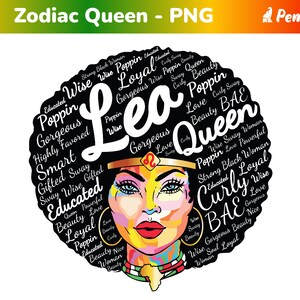 Leo Queen PNG, Black Girl Natural Hair, Melanin, Black Woman, Afro ...