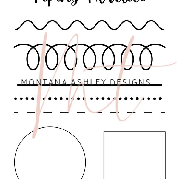 Cake Piping Practice Sheets - Etsy