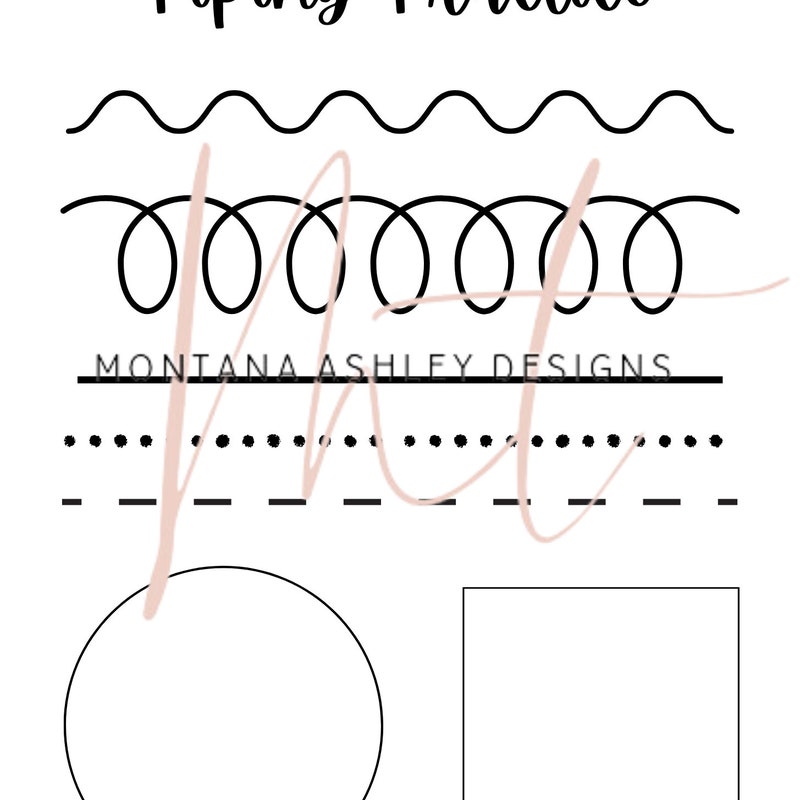 Piping Practice Sheet - Etsy