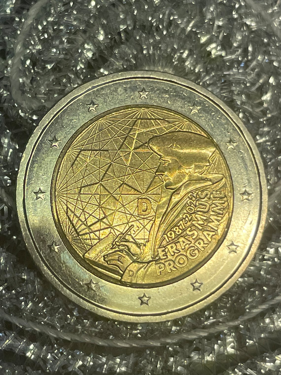 German Erasmus 2 Euro Coin - Etsy