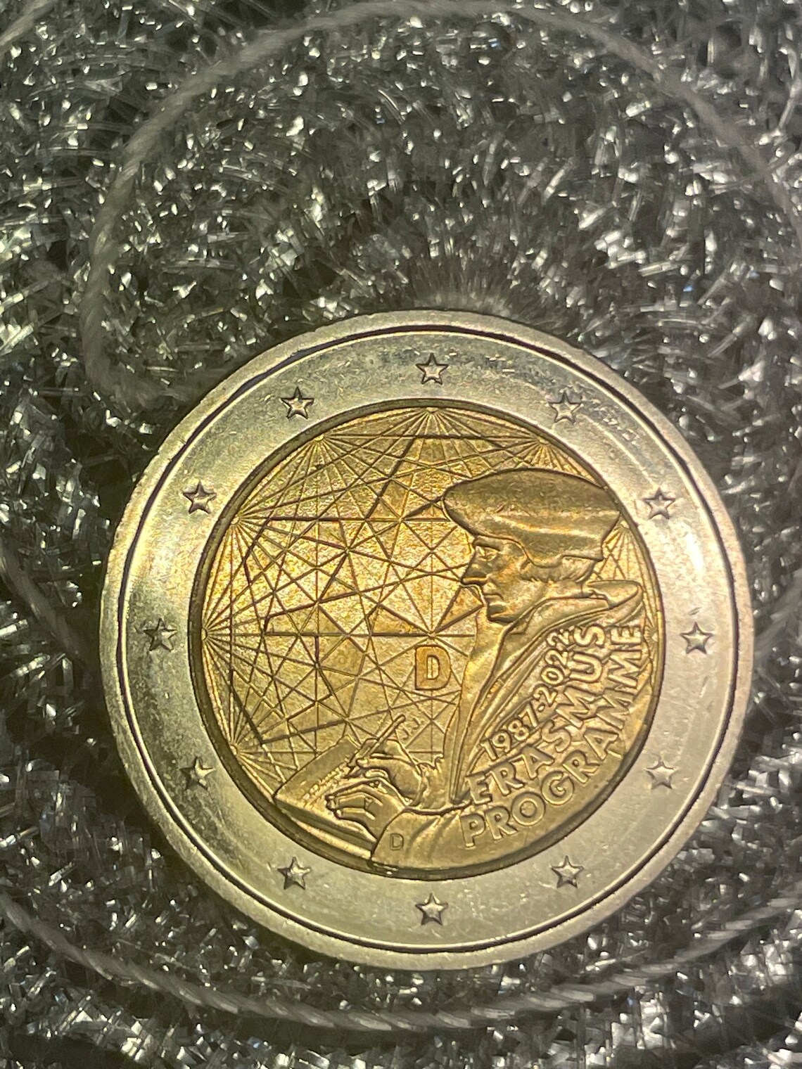German Erasmus 2 Euro Coin - Etsy