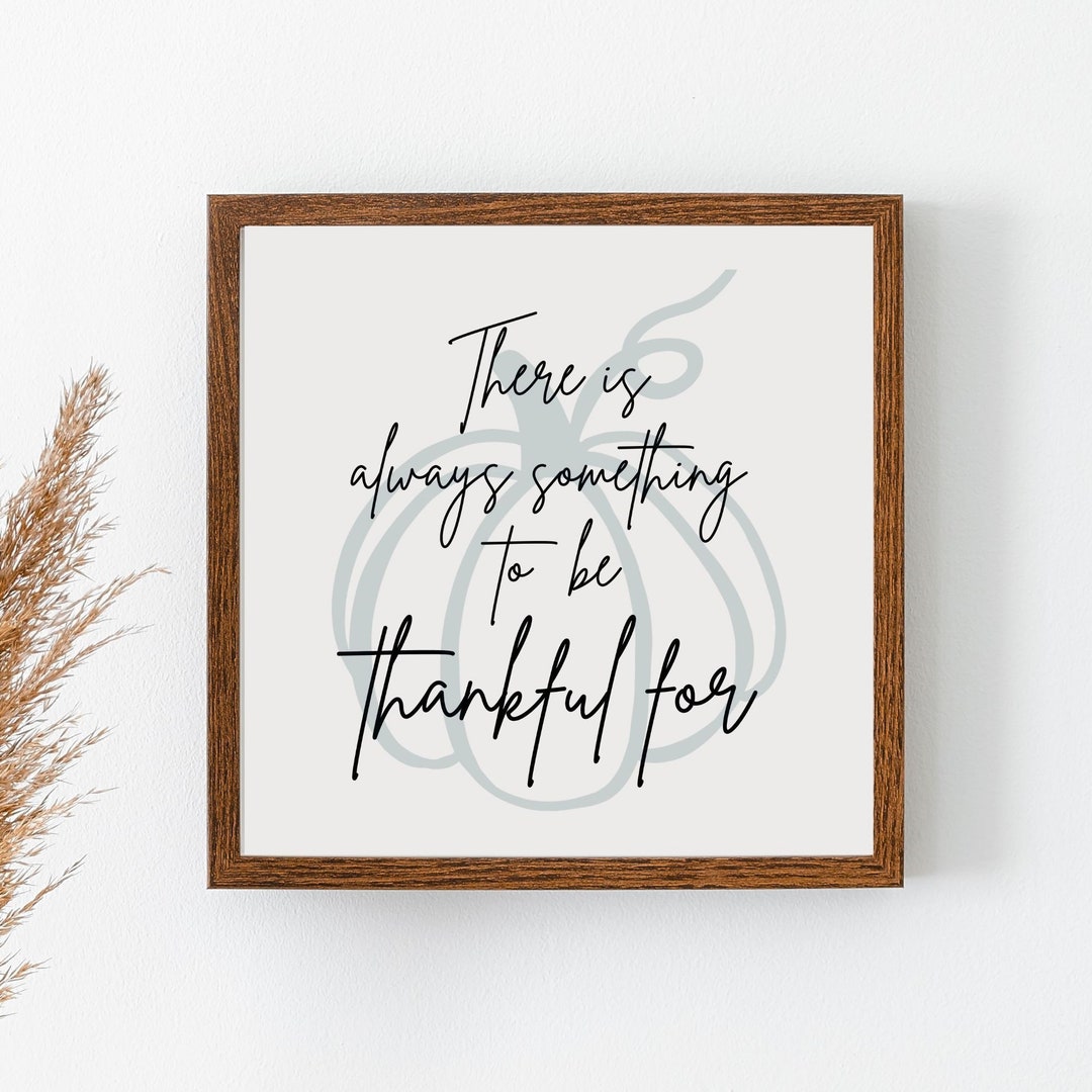 Thanksgiving Print Thankful Wall Art for Instant Download, Fall ...
