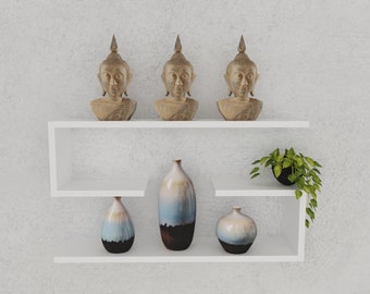 Floating Double Shelf - Etsy