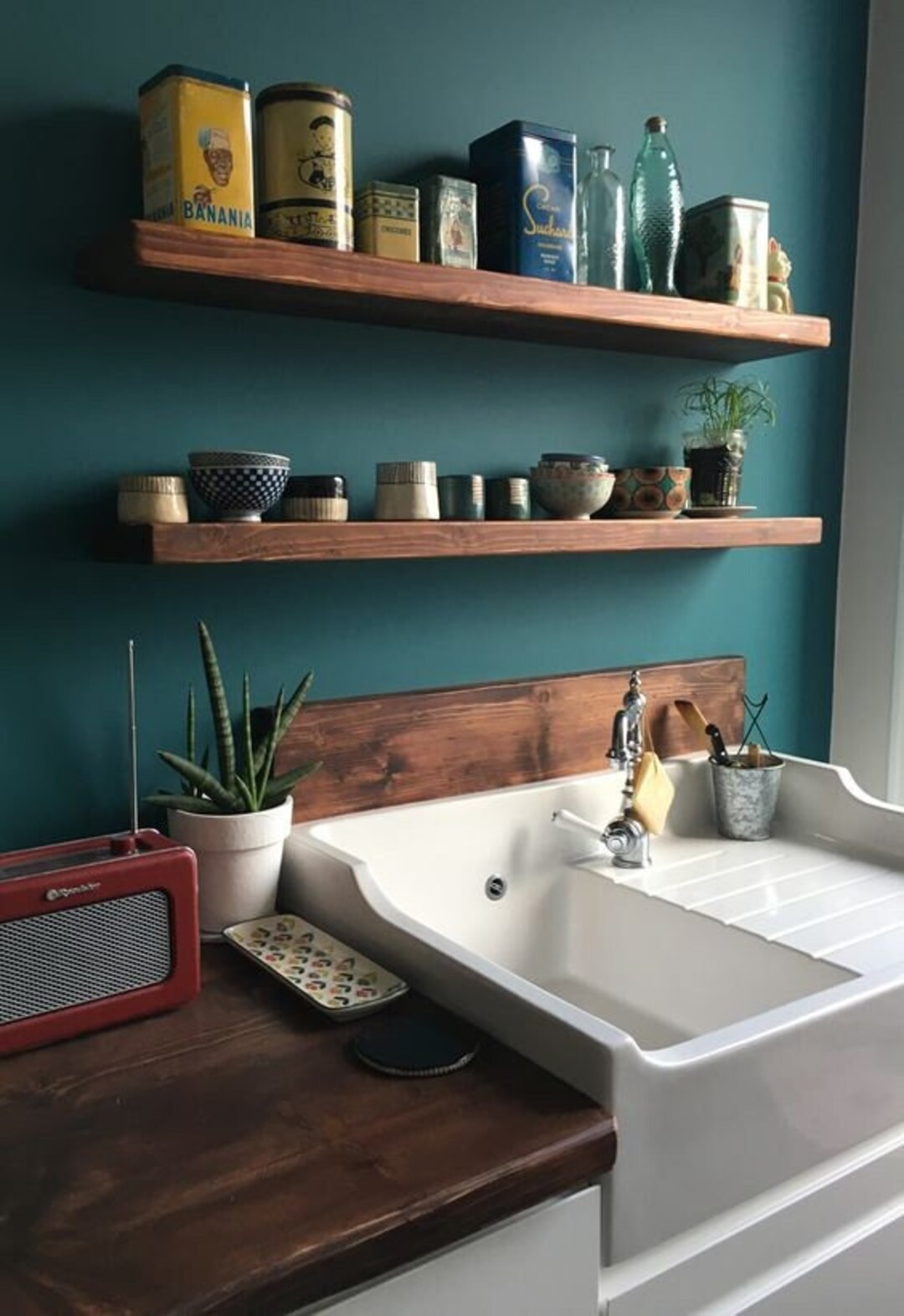 Modern Wood Floating Shelf for Kitchen and Livingroom,decorative Wall ...