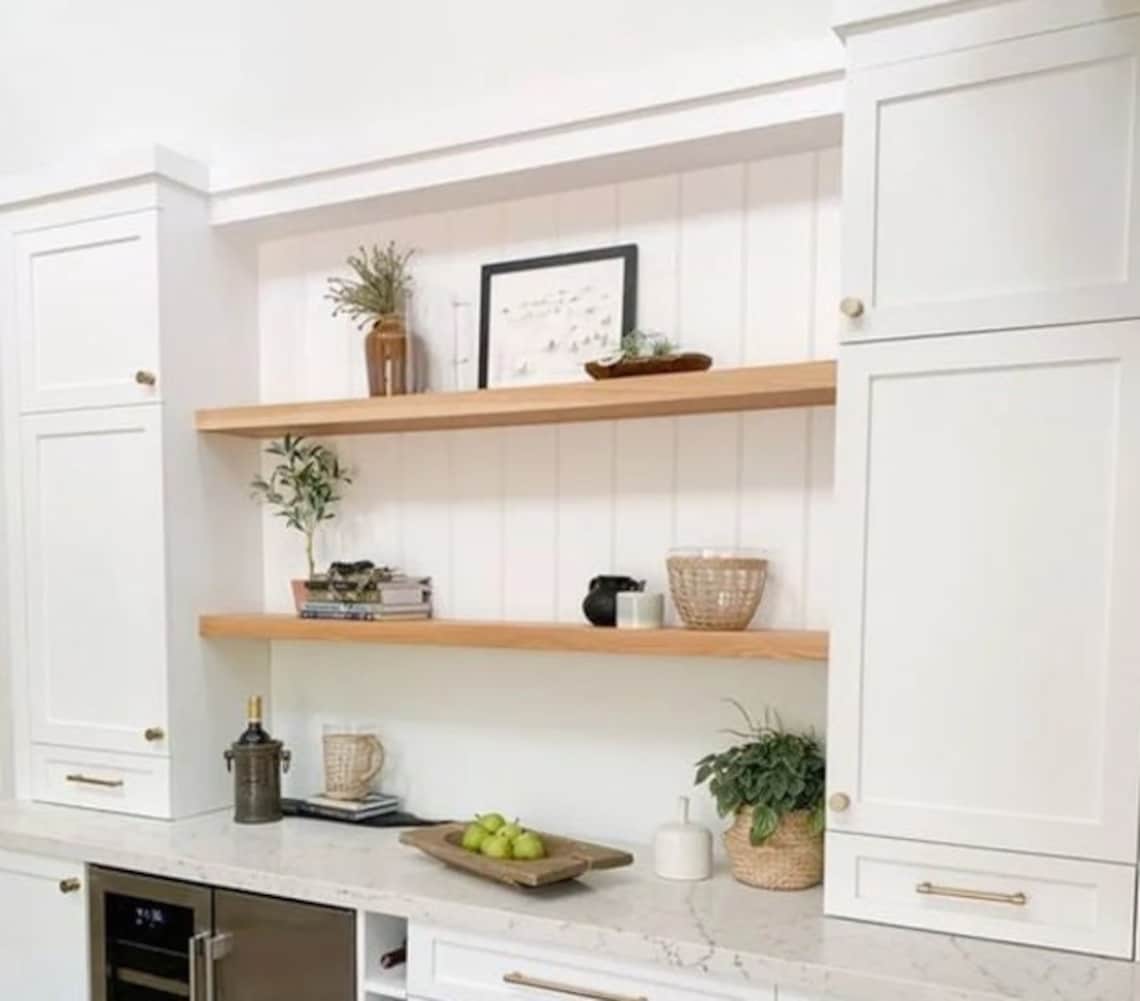 Modern Wood Floating Shelf for Kitchen and - Etsy