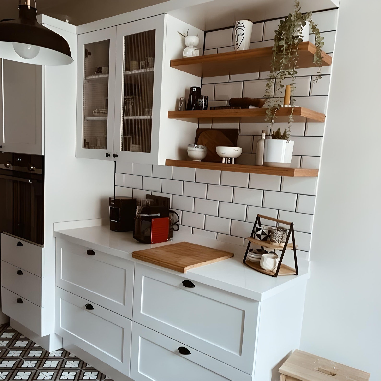 Modern Wood Floating Shelf for Kitchen and Livingroom,decorative Wall ...
