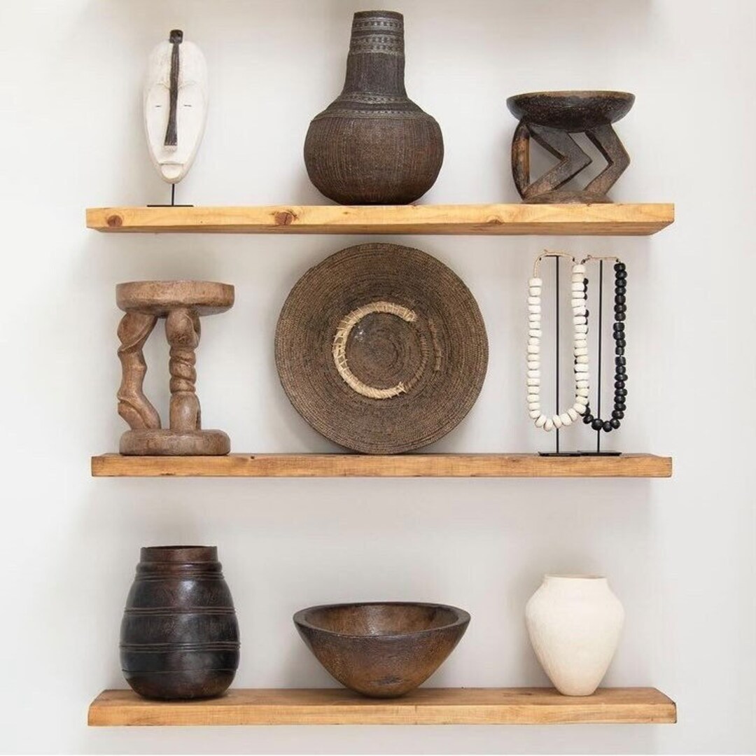 Modern Wood Floating Shelf for Kitchen and Livingroom,decorative Wall ...