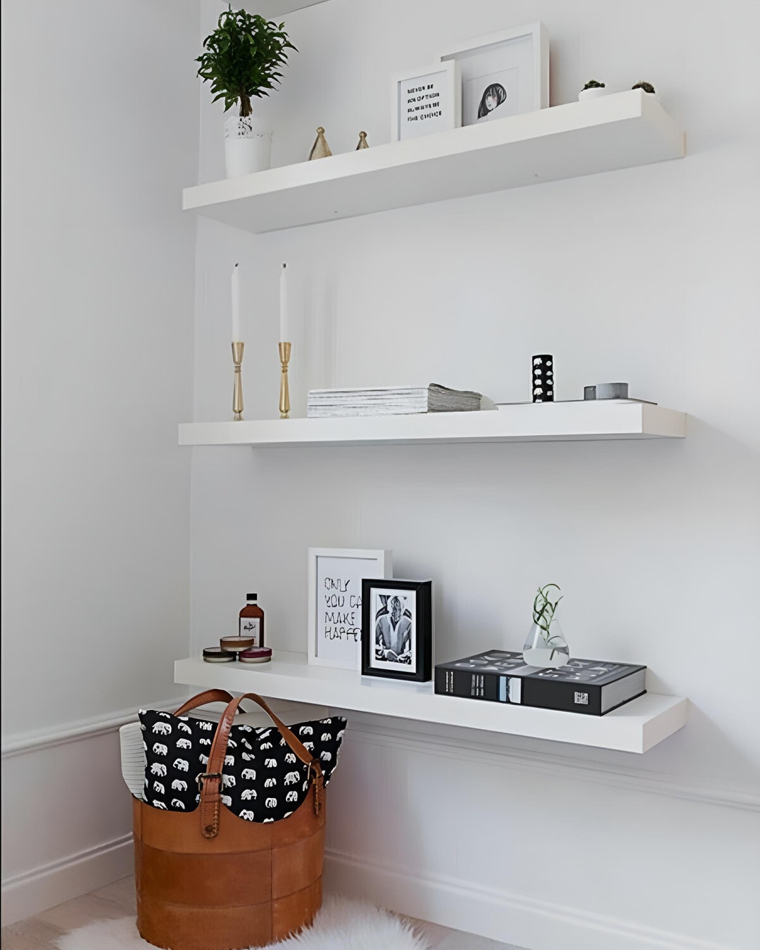 Custom Floating Shelves Wood Shelving Unit for Wall Shelf Decor Wall ...
