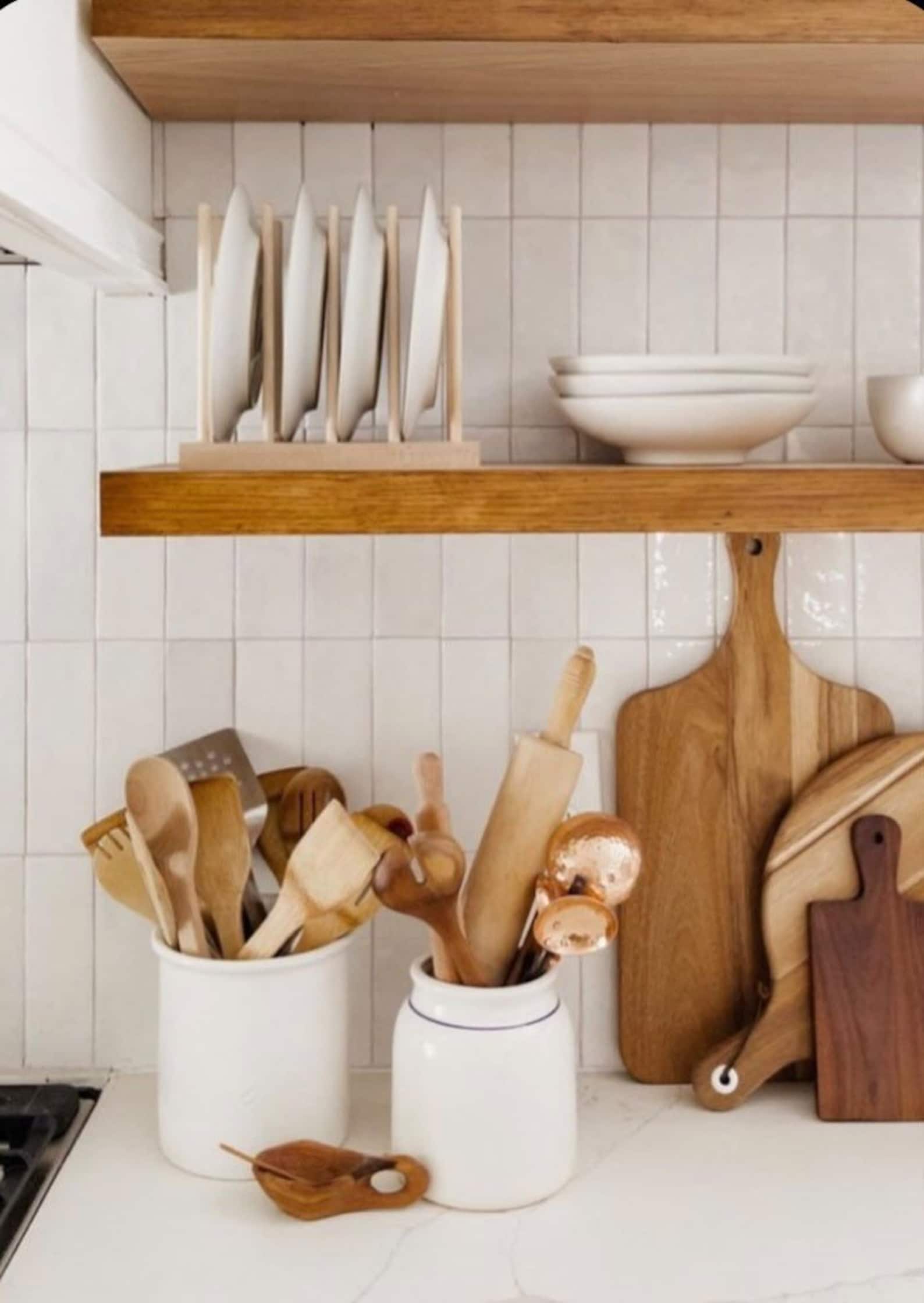 Modern Wood Floating Shelf for Kitchen and Livingroom,decorative Wall ...