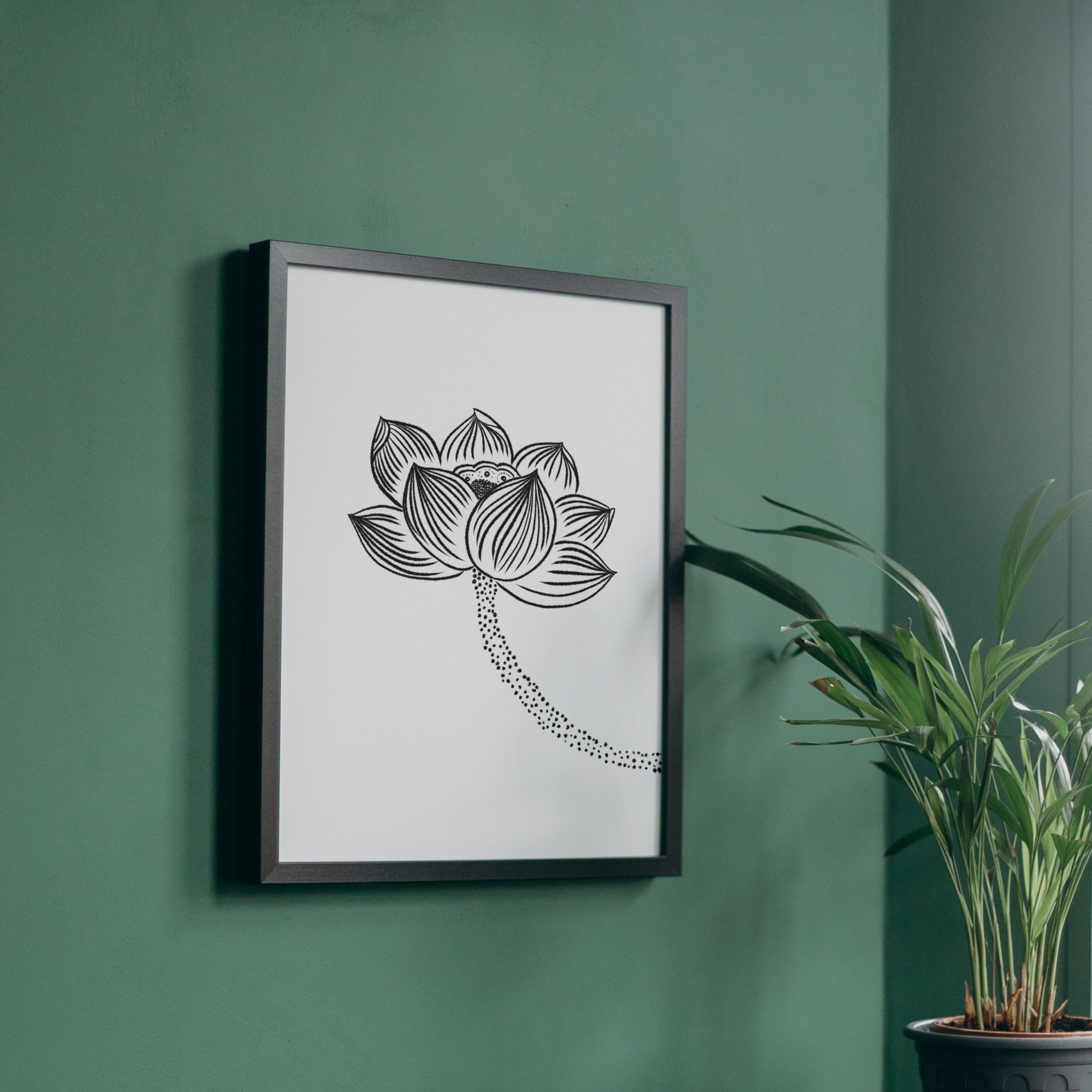 Minimal Line Drawing Art, Minimalist Thailand Bangkok Thai Art Wall ...