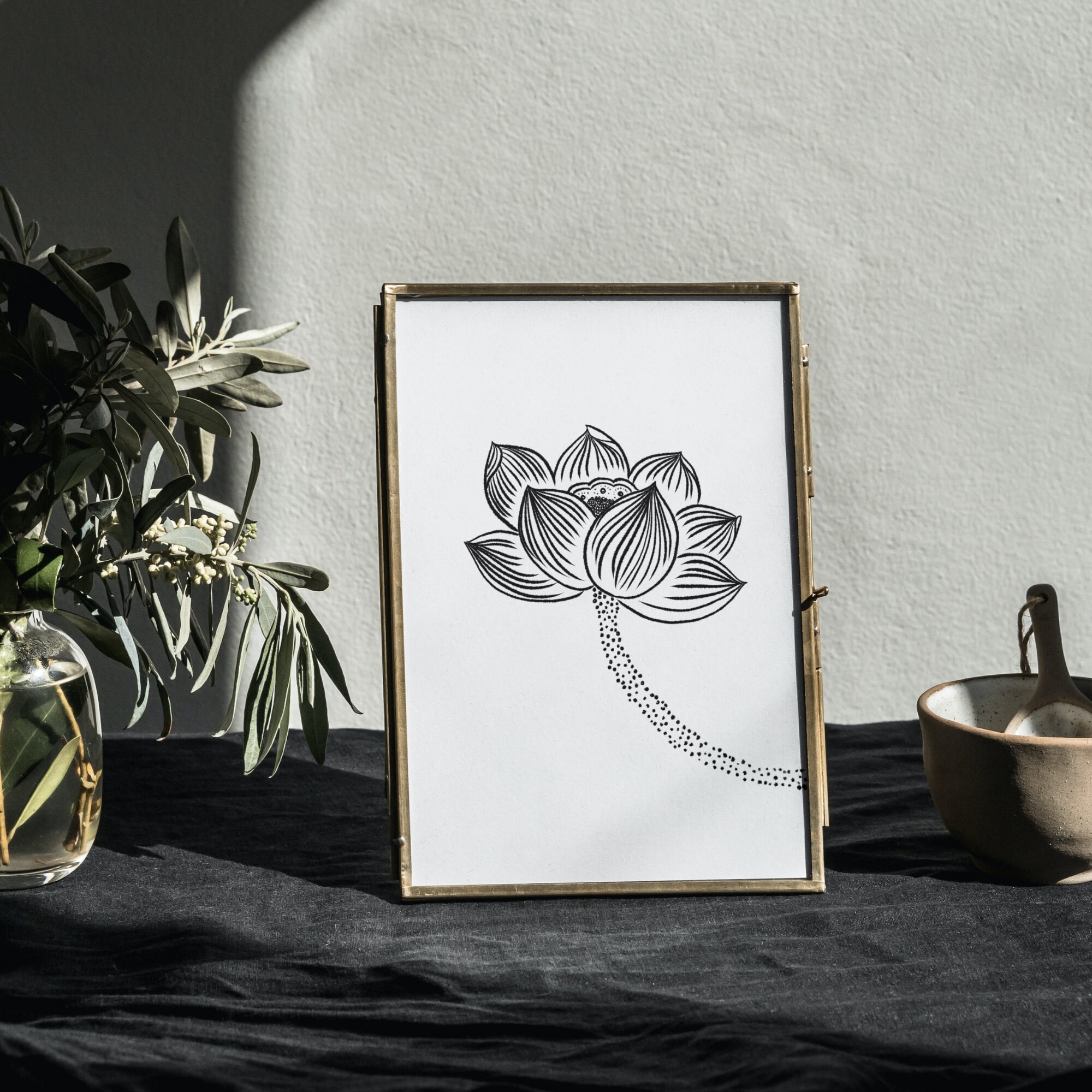 Minimal Line Drawing Art, Minimalist Thailand Bangkok Thai Art Wall ...