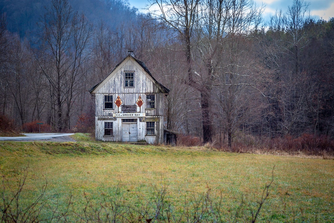 CC & Grover Ray, General Store, NC, Old Structures, Wall Decor, Country ...