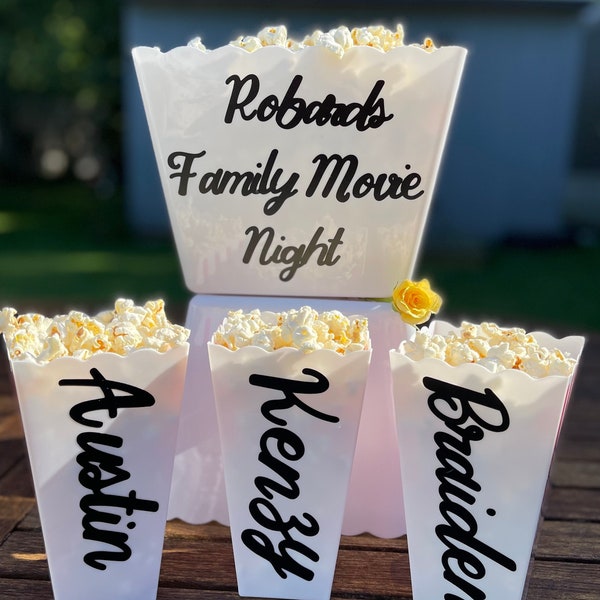 Movie Night Bucket - Etsy