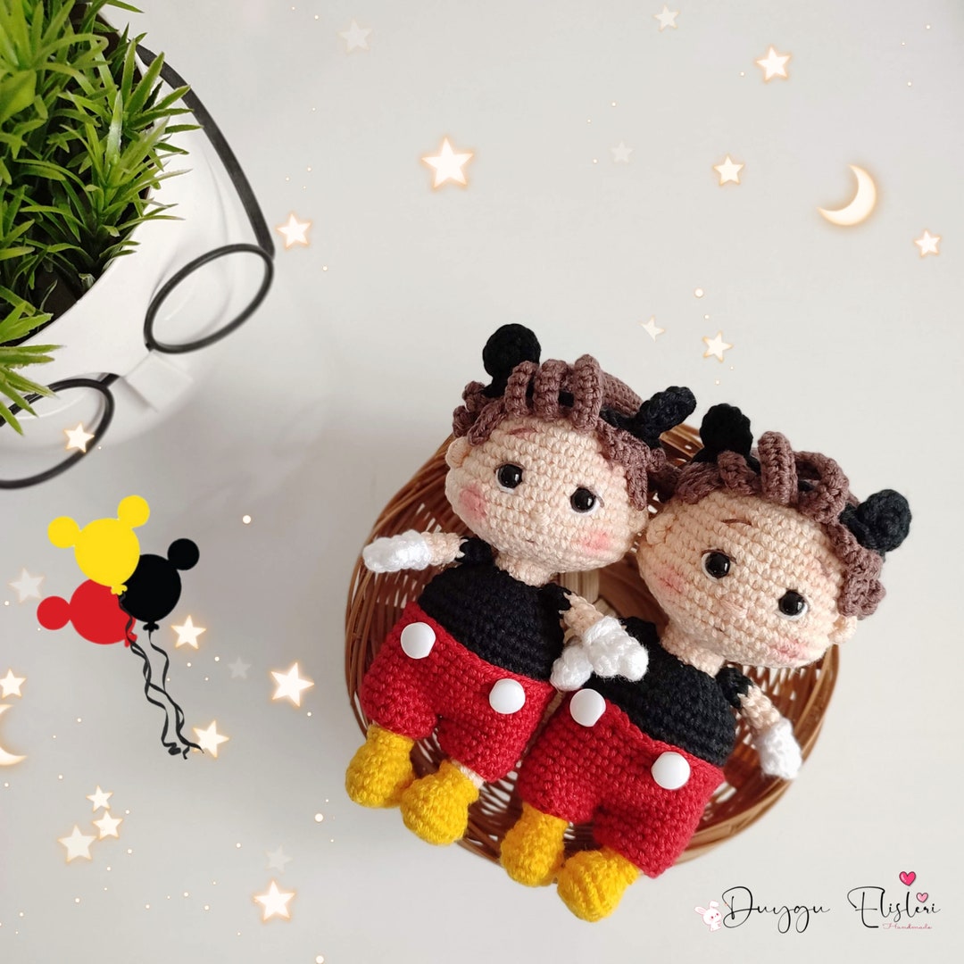 Mickey Mouse Baby Keychain - Etsy