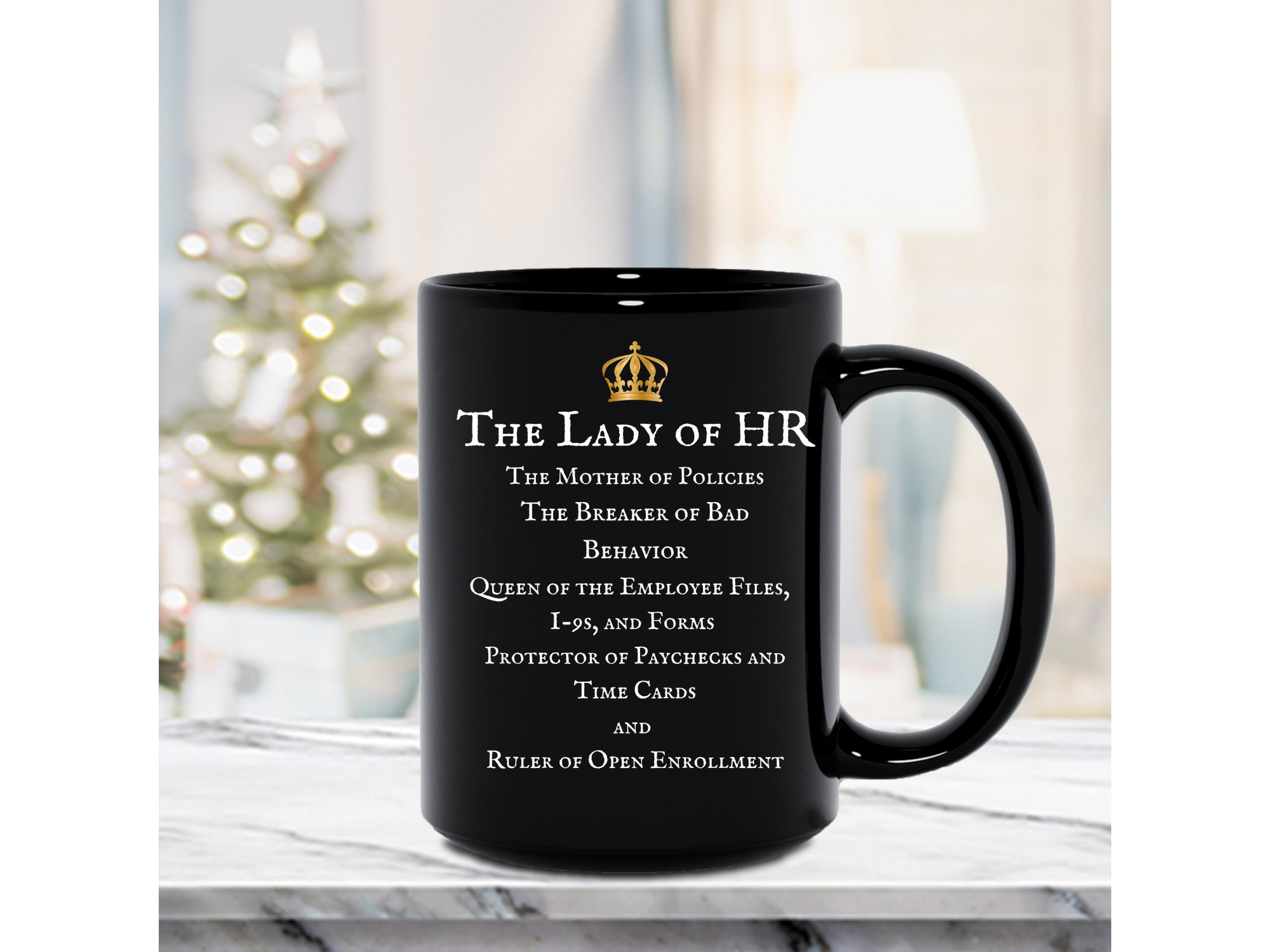Funny HR Gift for Coworker the Lady of HR Mug Christmas Gift, Hr ...