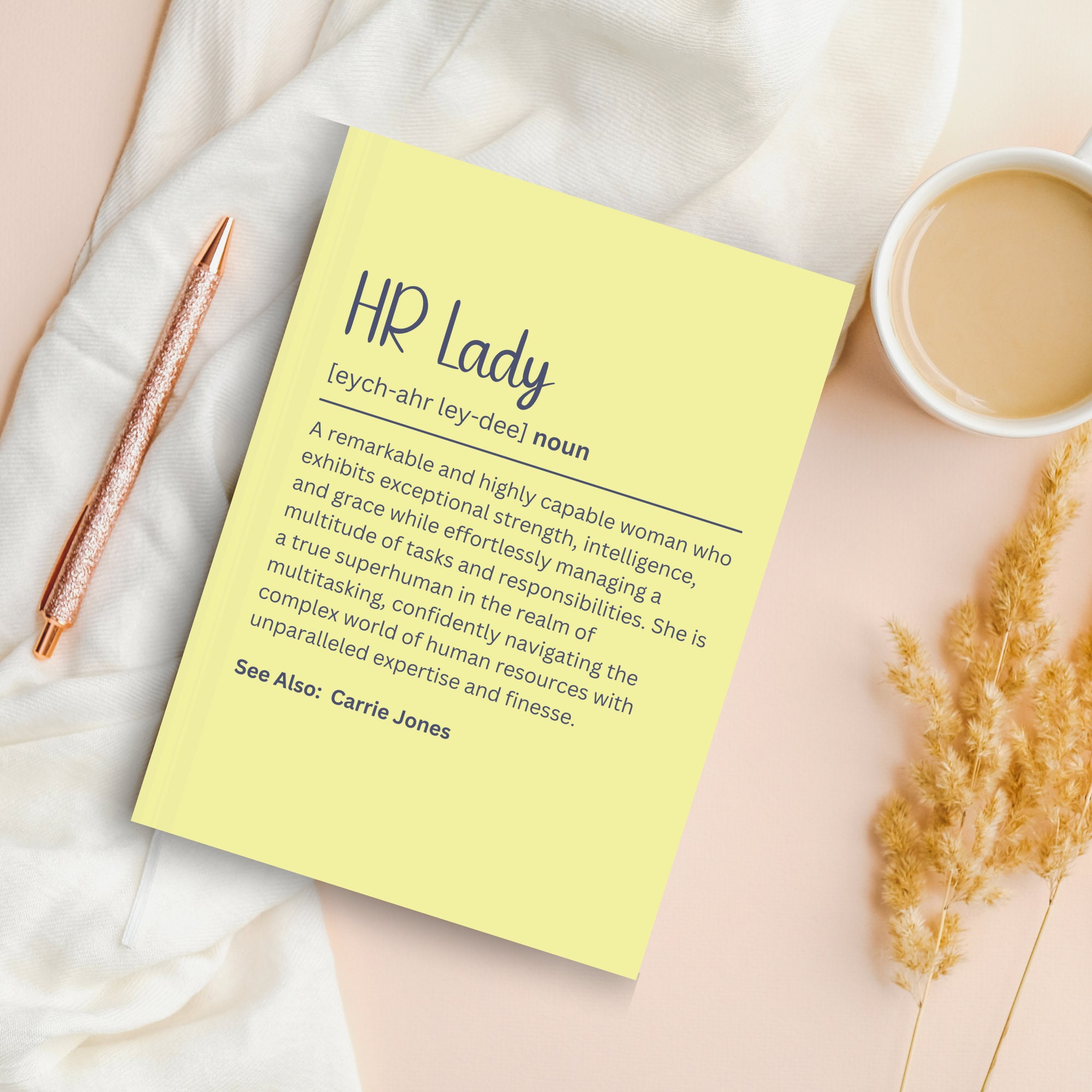 Personalized Human Resources Gift, Notebook HR Coworker Gift, Funny HR ...