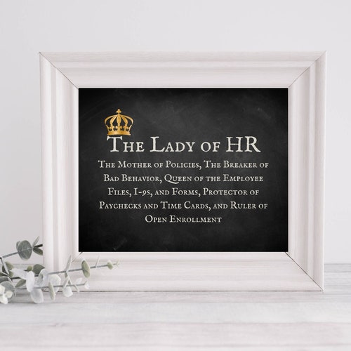 HR Office Decor Human Resources Wall Art Printable - Etsy