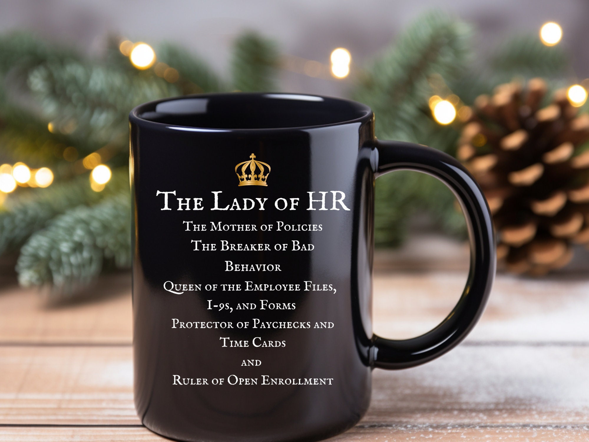 Funny HR Gift for Coworker the Lady of HR Mug Christmas Gift, Hr ...