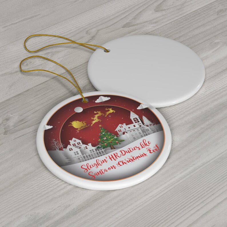 Christmas HR Ornament, HR Office Decor, Mom Gift for Christmas HR, Hr ...