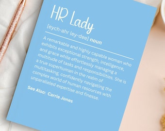 Personalized Human Resources Gift, Notebook HR Coworker Gift, Funny HR ...