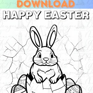 Easter Coloring Pages | Digital Prints | Kids Easter Coloring ...