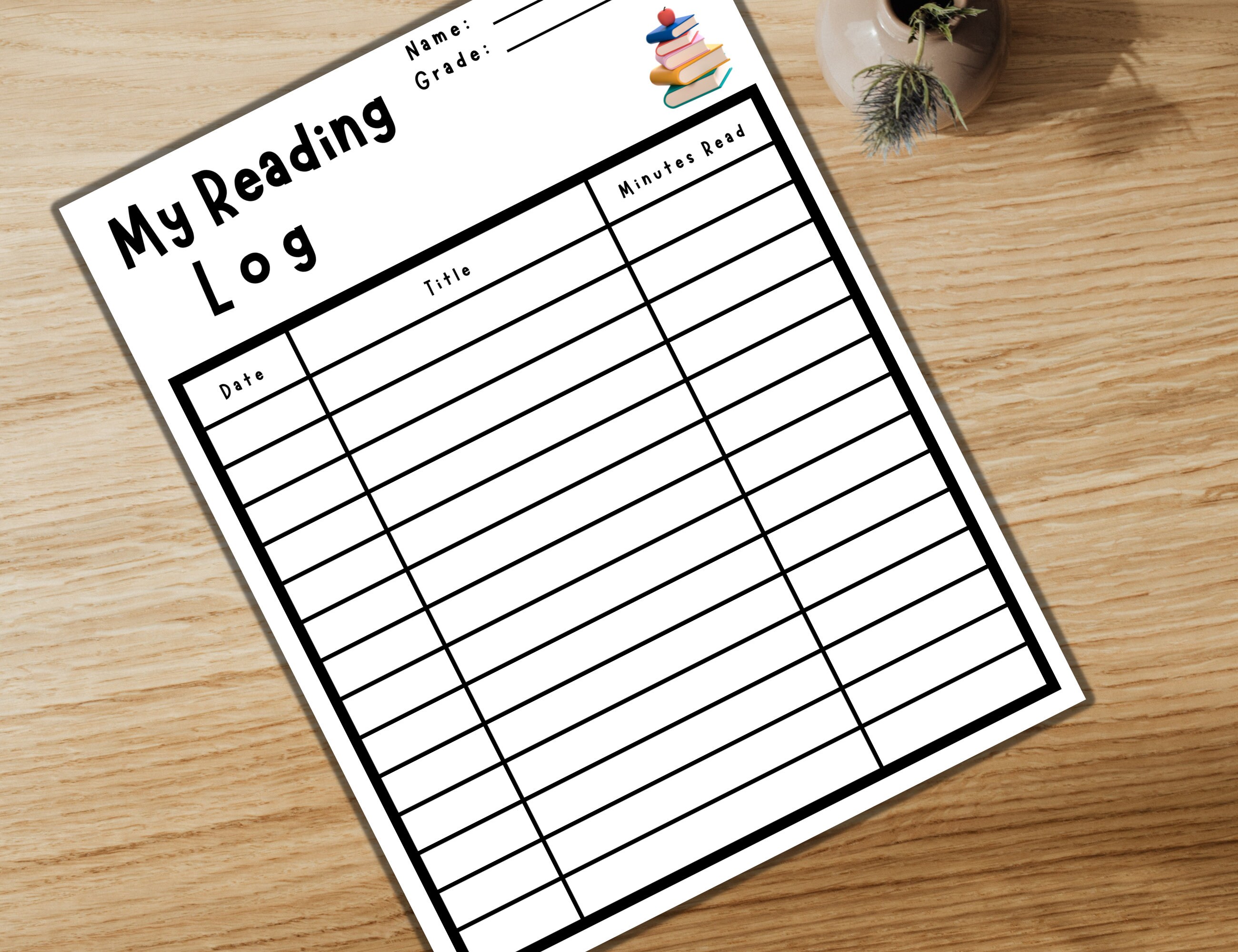 Printable Reading Log: School & Classroom Tracker (instant Download) - Etsy