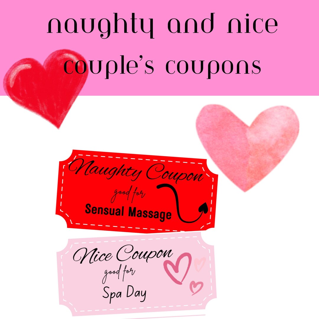 Valentine's Day Love Coupons| Naughty and Nice Coupons| Couples Coupons ...