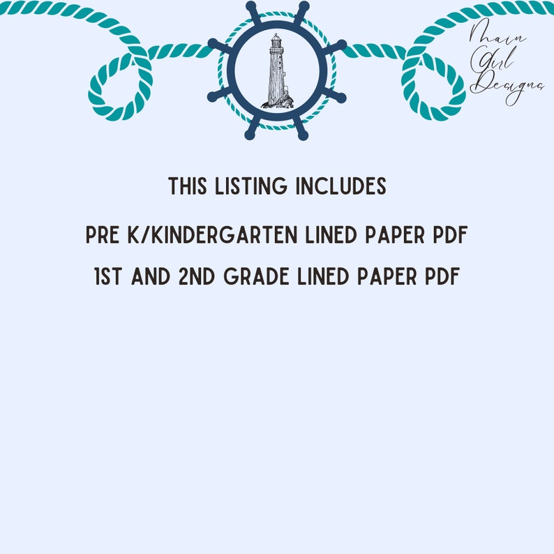 Printable Handwriting Paper: Kindergarten & Primary Lined (PDF Download ...