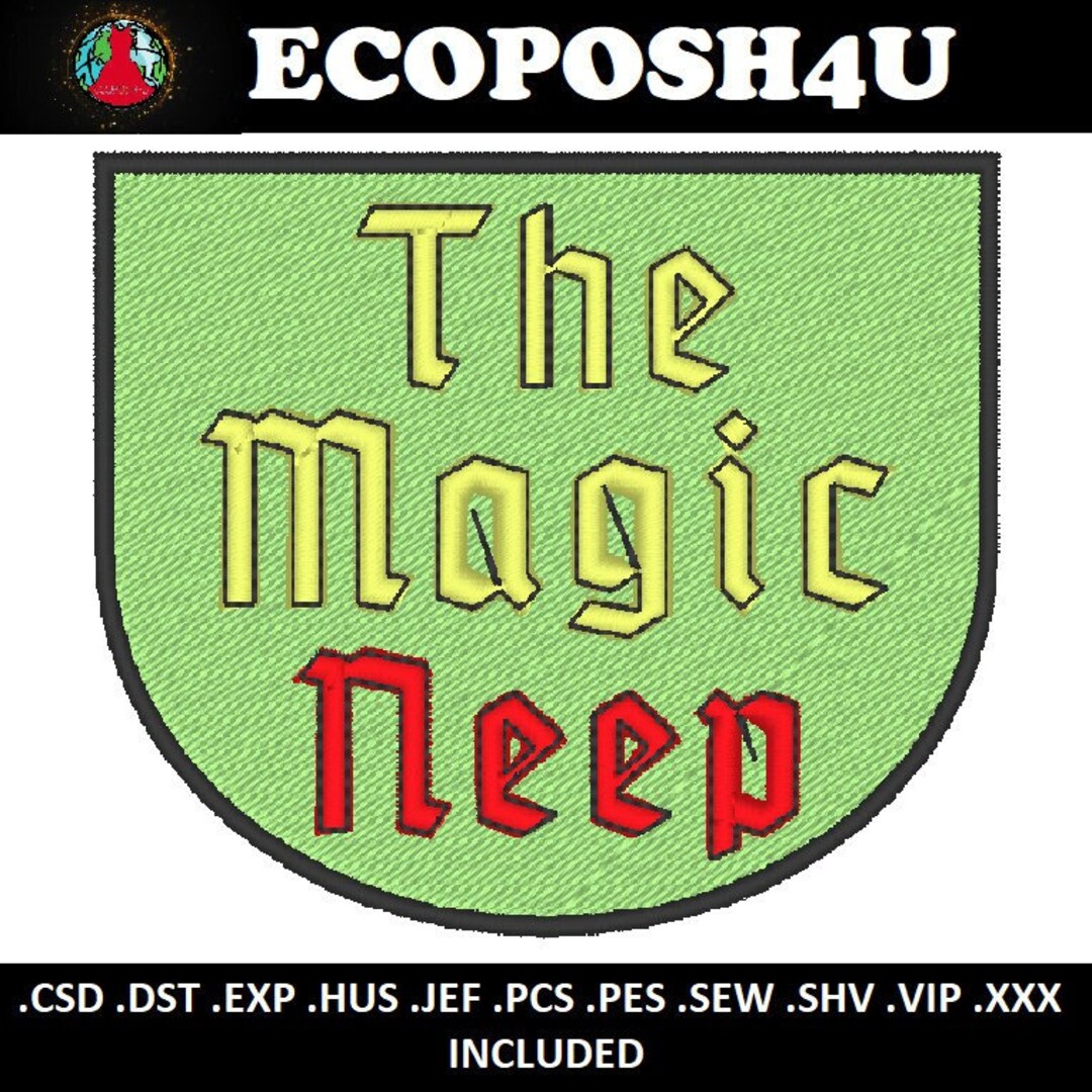 Magic Neep Embroidery Digital File - Etsy