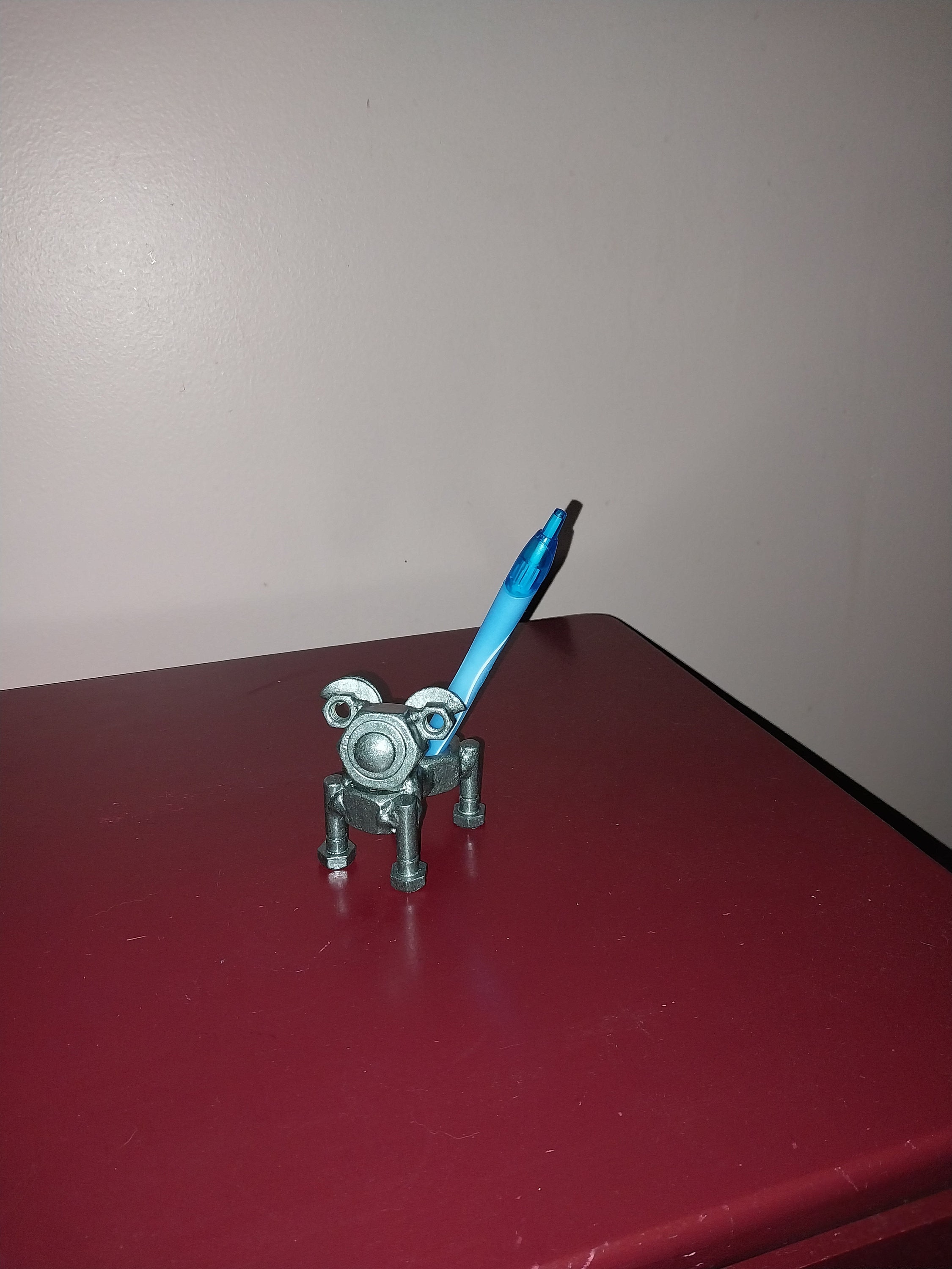 Metal Welded Nuts and Bolts Dog Handmade - Etsy