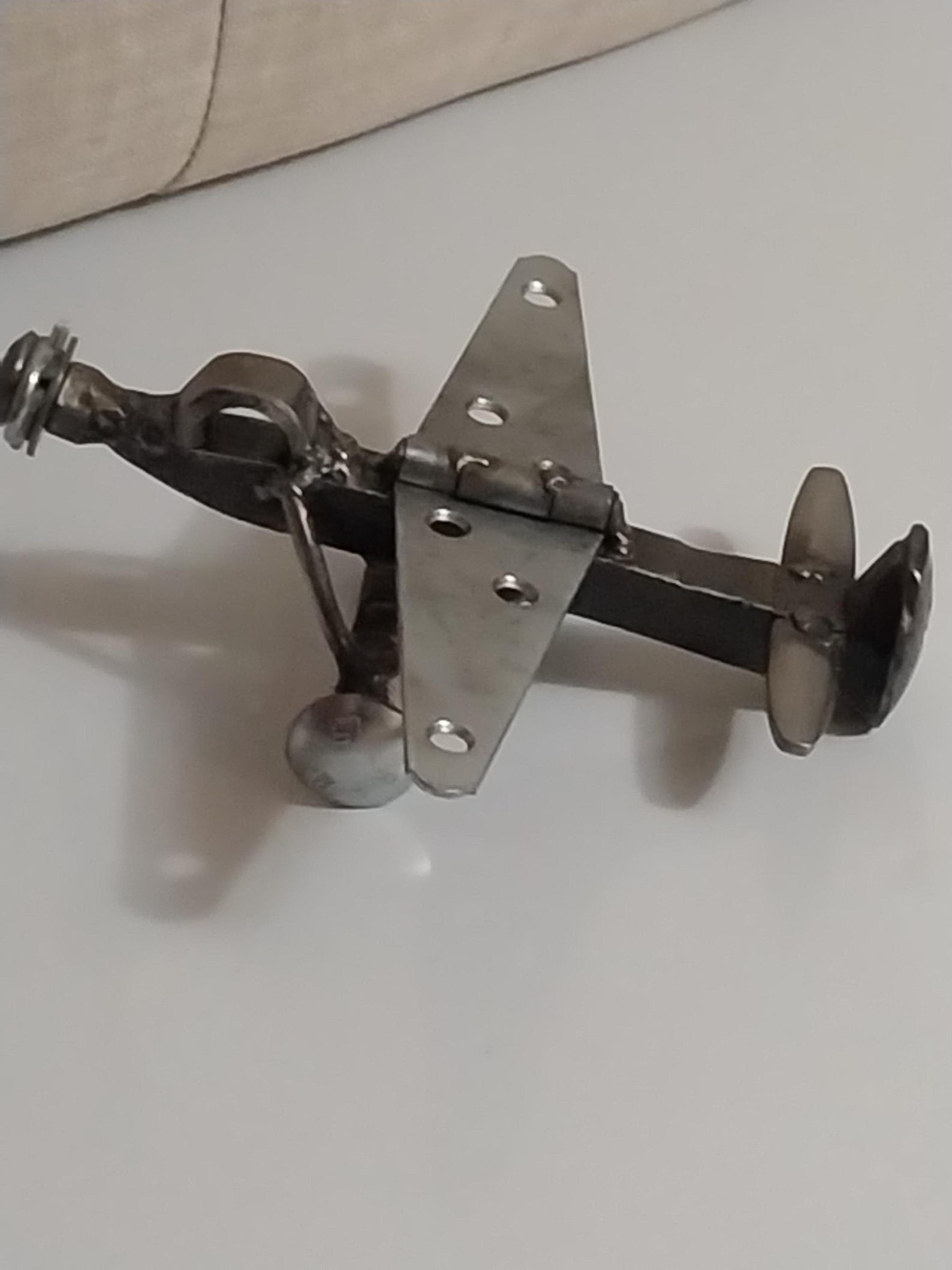 Airplane Upcycled Railroad Spike Scrap Metal Welded Airplane Gift ...