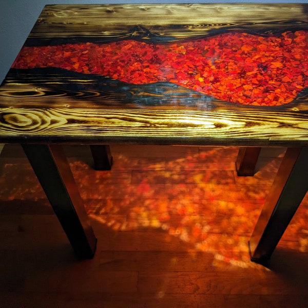 Burnt Wood River Table at Molly Valdez blog