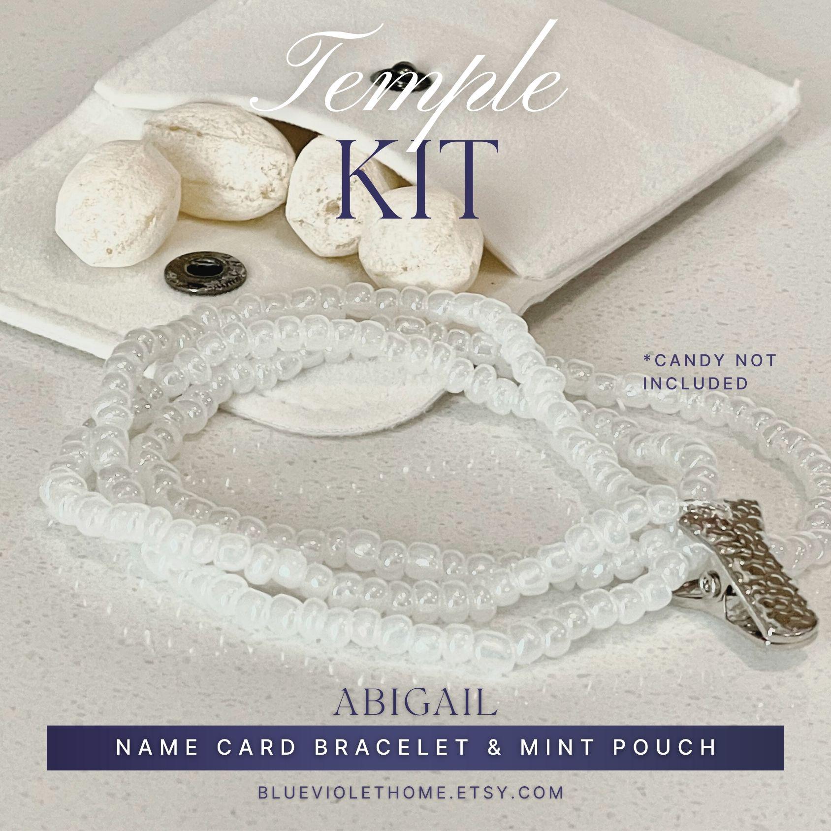 LDS Women’s Temple Kit With White Temple Bracelet and Quiet Mint Pouch ...