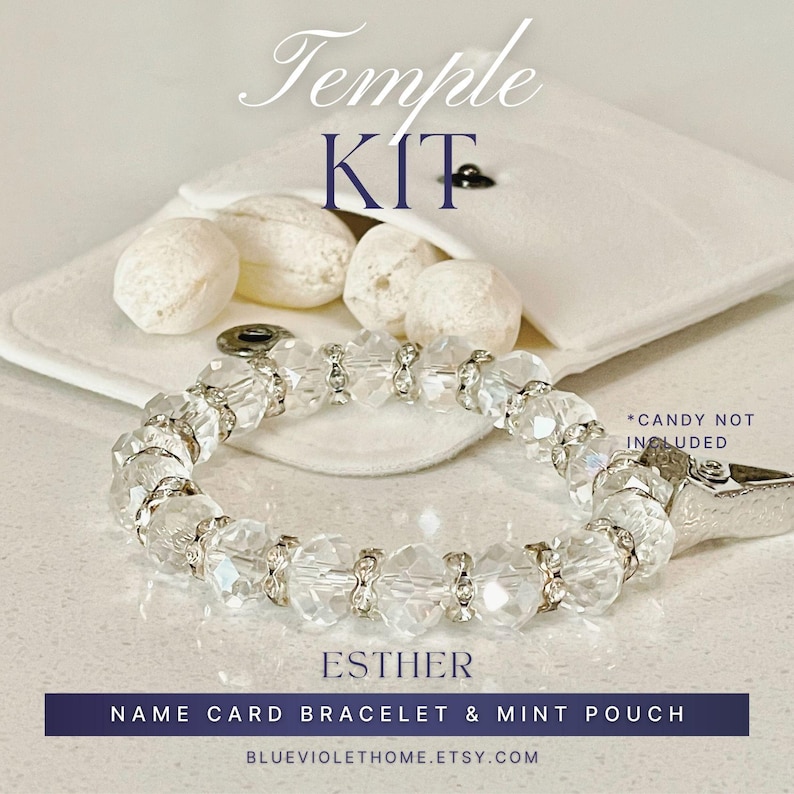 LDS Women’s Temple Kit With White Temple Bracelet and Quiet Mint Pouch ...