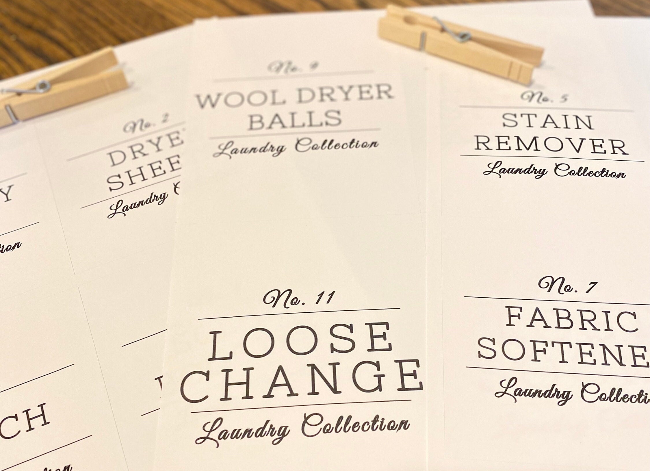 Laundry Labels (minimal Design) • Water Resistant • Custom Laundry ...