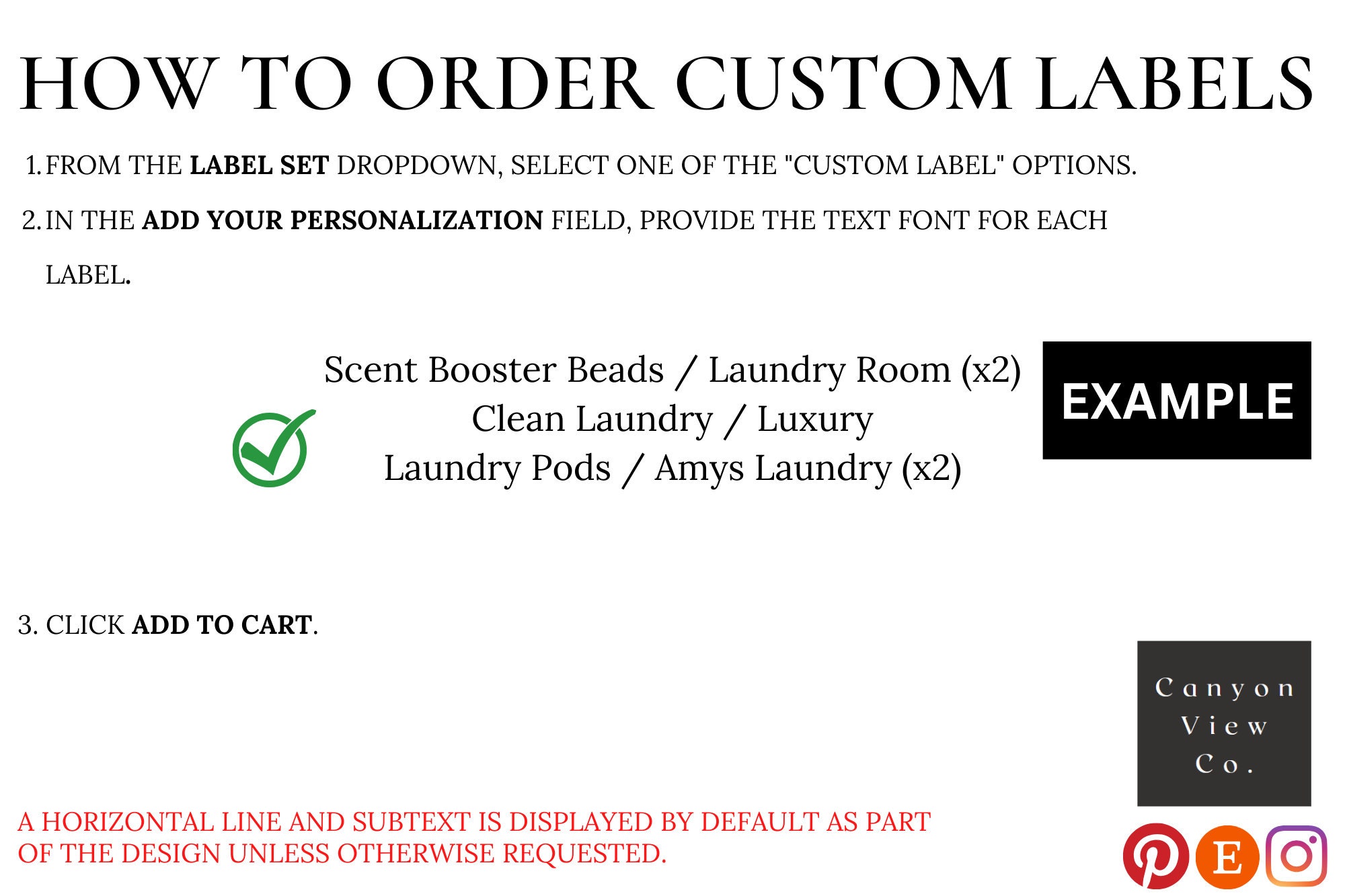 Laundry Labels (minimal Design) • Water Resistant • Custom Laundry ...