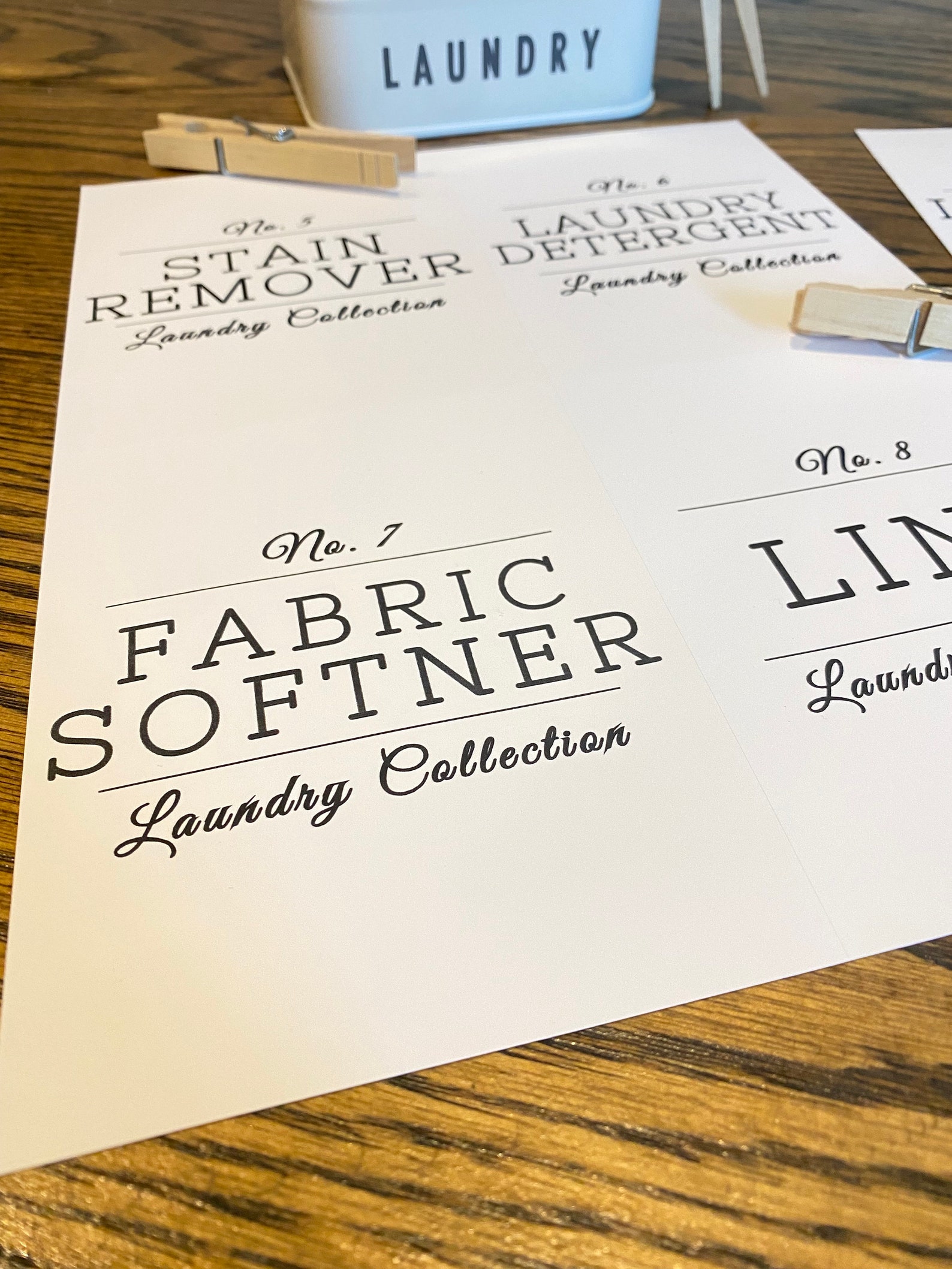 Laundry Labels (minimal Design) • Water Resistant • Custom Laundry ...