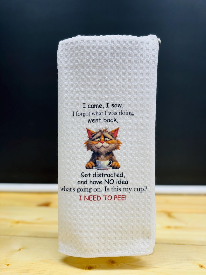 I Came, I Saw,i Forgot. Waffle Weave Kitchen Towel. - Etsy