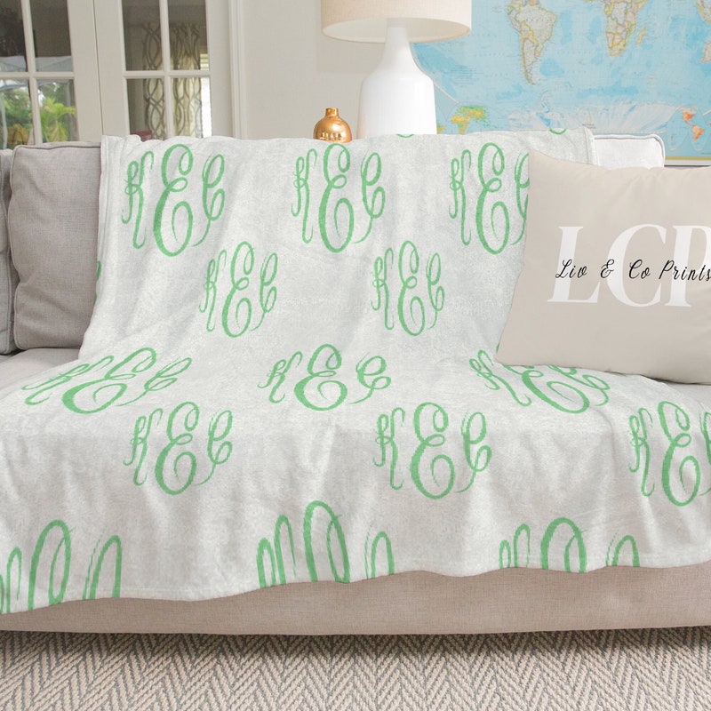 Monogrammed Blanket - Etsy