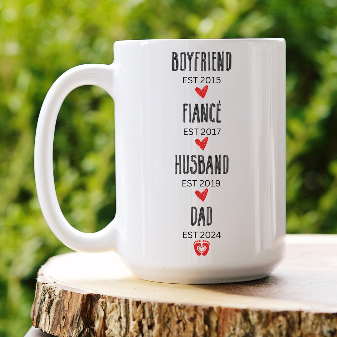 New Dad Mug Gift From Wife for New Father Boyfriend Fiance Husband Dad ...