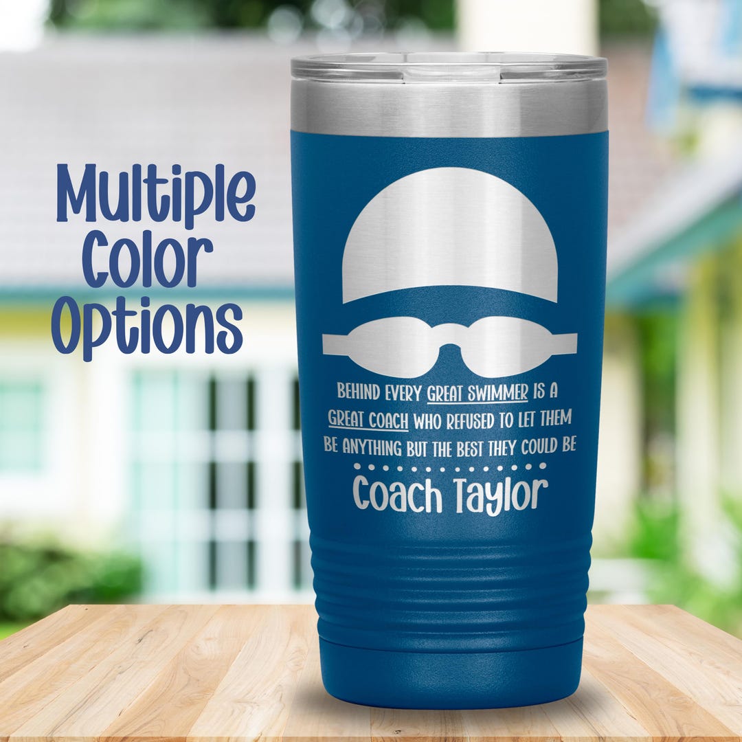 Swim Coach Gift Tumbler With Coach Name Swim Team End of Season Gift ...