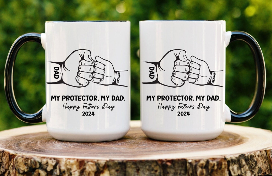 Personalized Dad Mug With Kids Name Fathers Day Gift Idea Coffee Mug ...