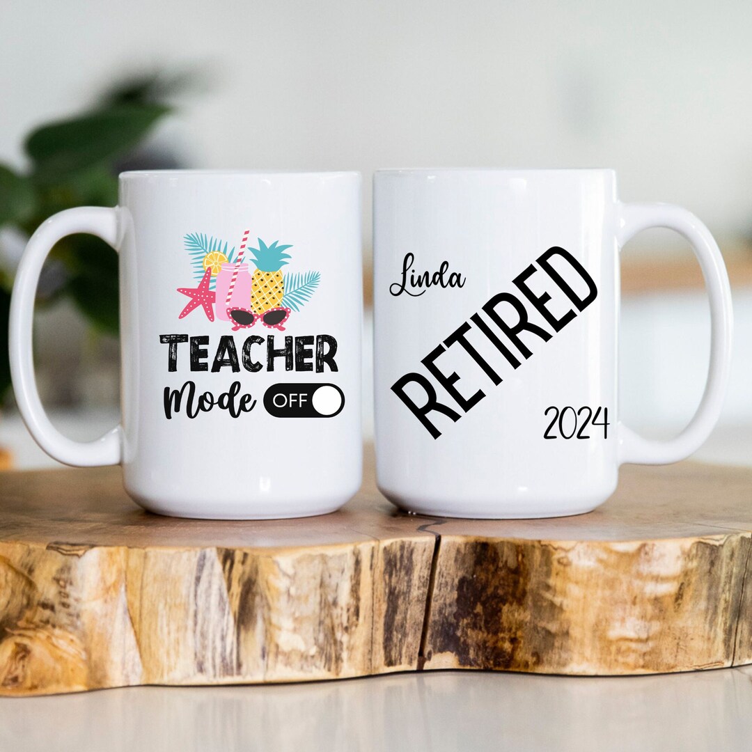 Teacher Retirement Mug Coworker Gift Happy Retirement Tumbler Teacher ...