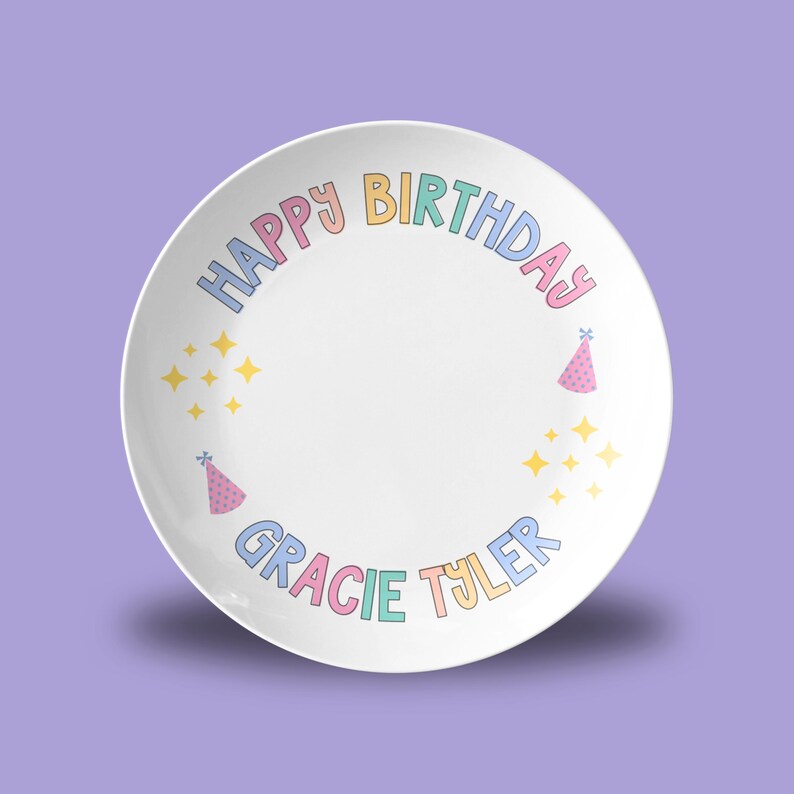 Personalized Birthday Plate for Kids Dinnerware Birthday Dinner Plate ...