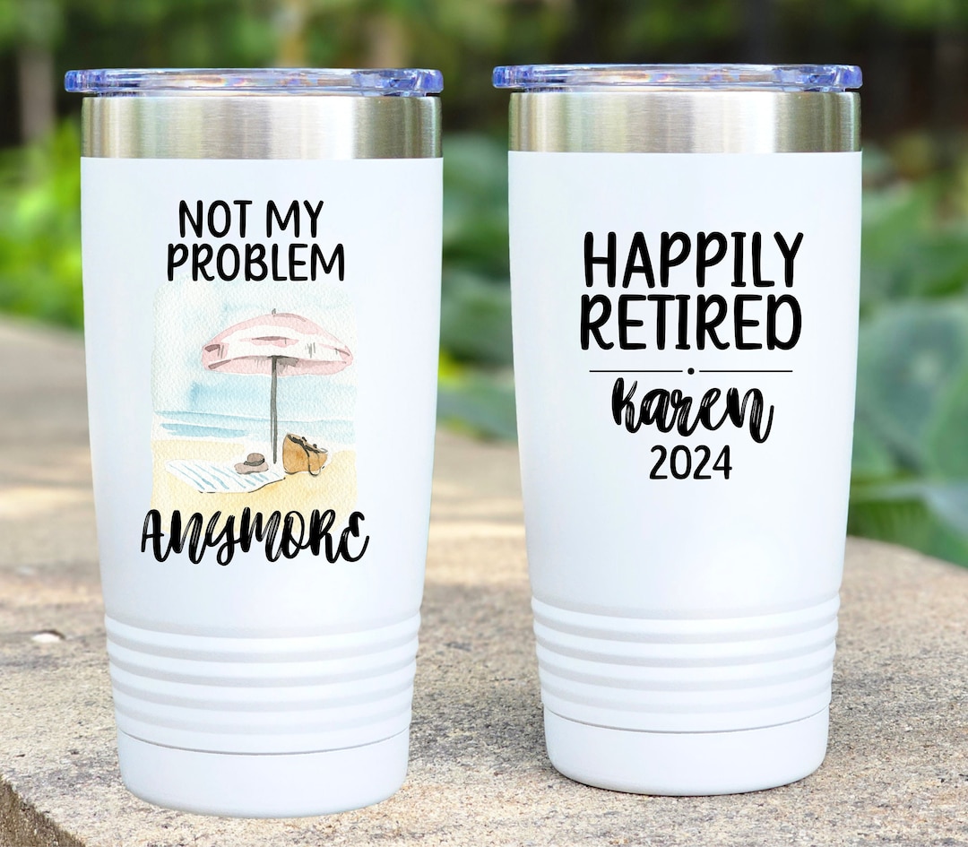 Funny Retirement Tumbler for Women Personalized Mug Retiring Coworker ...