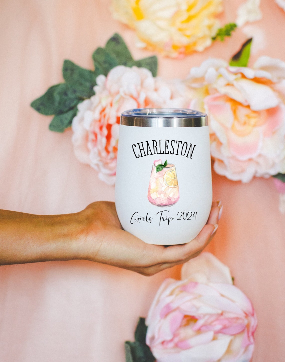 Custom Wine Glass Girls Weekend Custom Tumbler Bridesmaid Gift ...